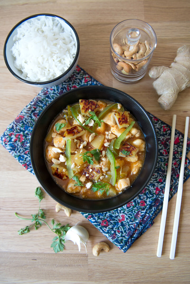 Poulet à l'Ananas • Safrangourmand.fr