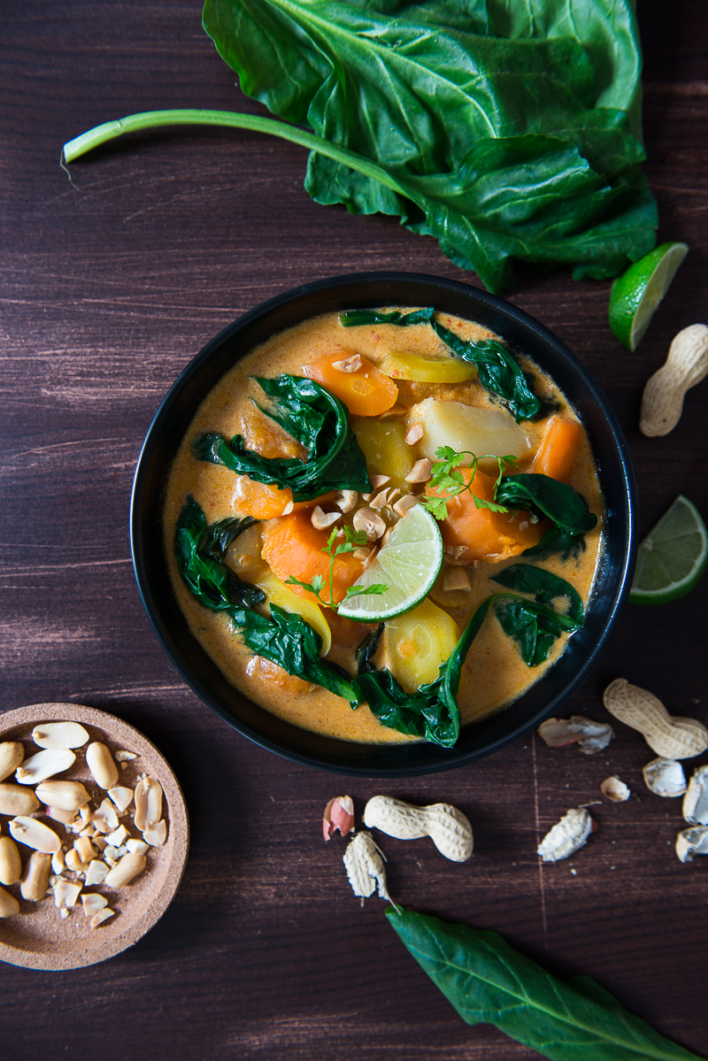 Curry Rouge aux Légumes • Safrangourmand.fr